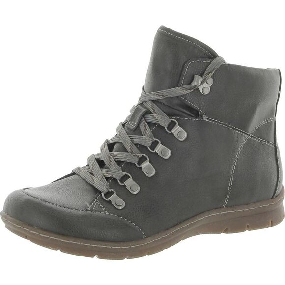 b.o.c. | Shoes | Boc Womens Alyssa Gray Faux Leather Lace Up Comfort ...